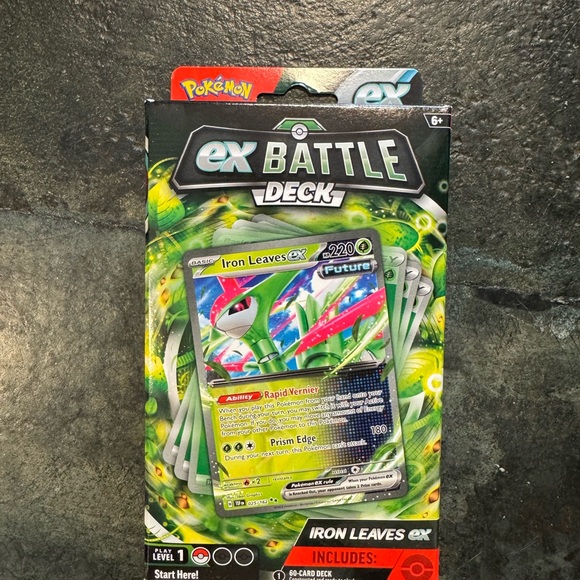 Pokemon | Other | Pokemon Ex Battle Deck Iron Leaves Green And Red ...